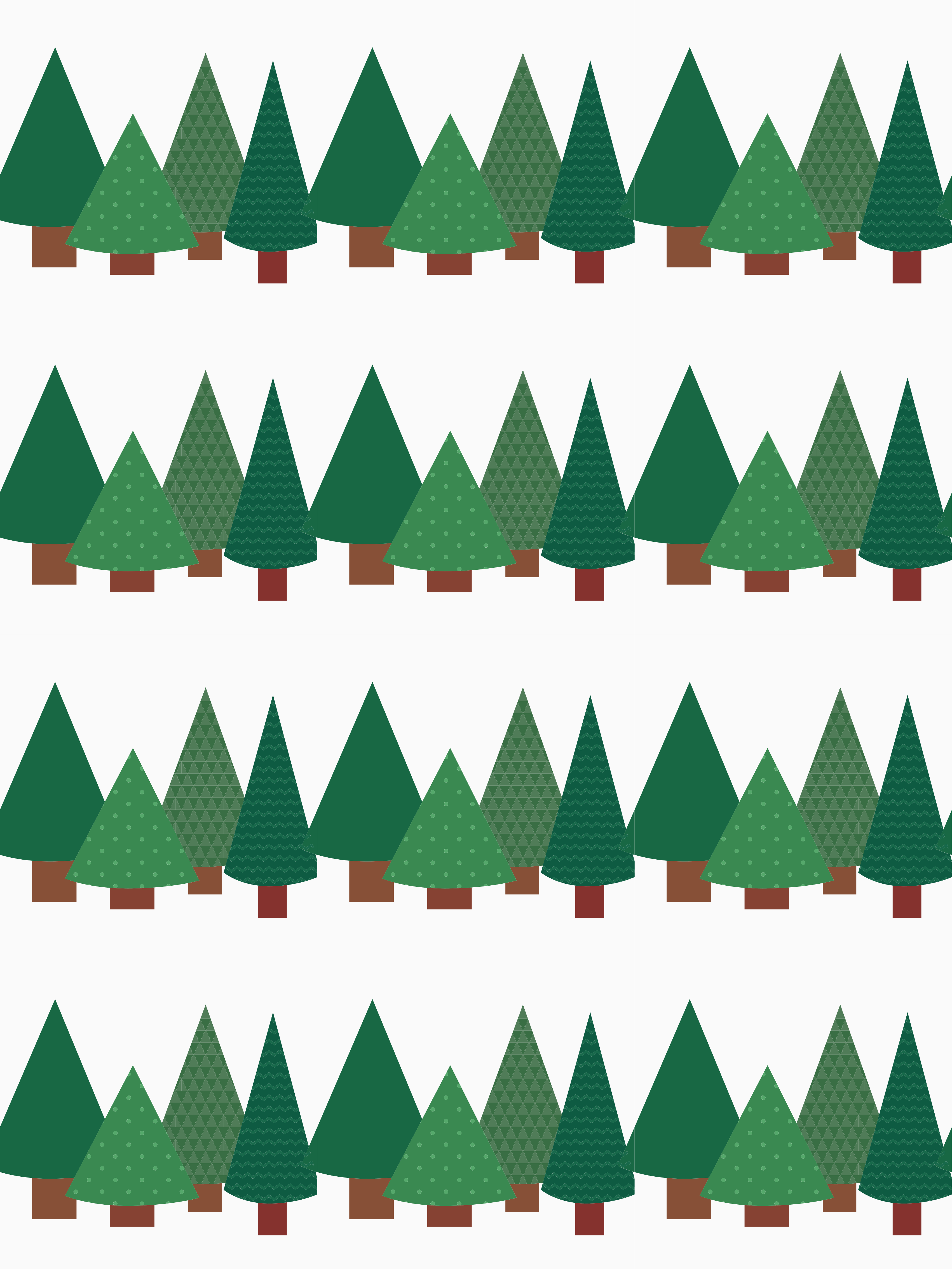 Simple forest pattern tree roller blind