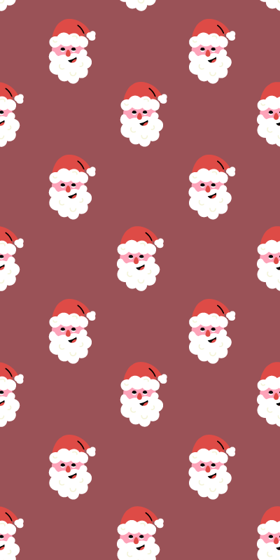 Santa Faces Pattern tv series blind