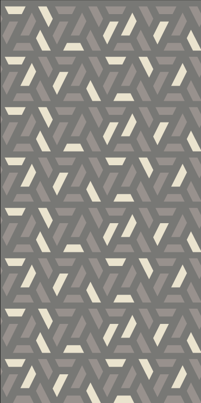 Geometric Neutral Pattern modern blind