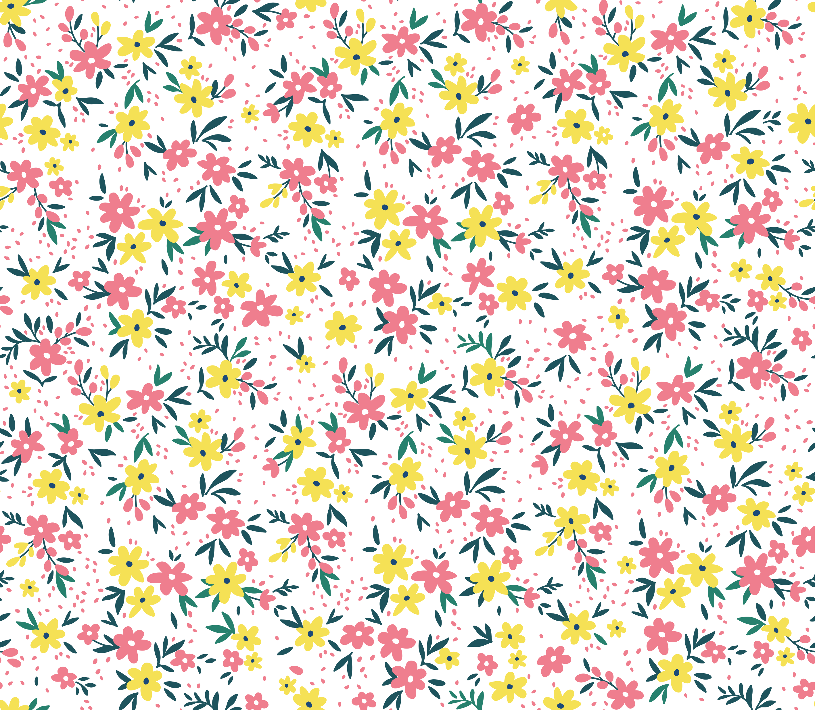 Floral Bloom Pattern blind flowers