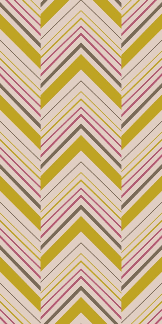 Chevron Patterned Layers pattern roller blind