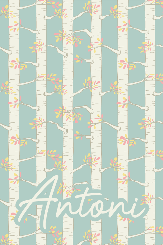 Custom Birch Trees tree blind