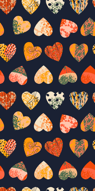 Heart Patterns Collection romantic blind