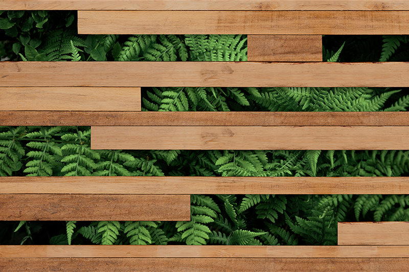 Lush Greenery Overlay tree blind