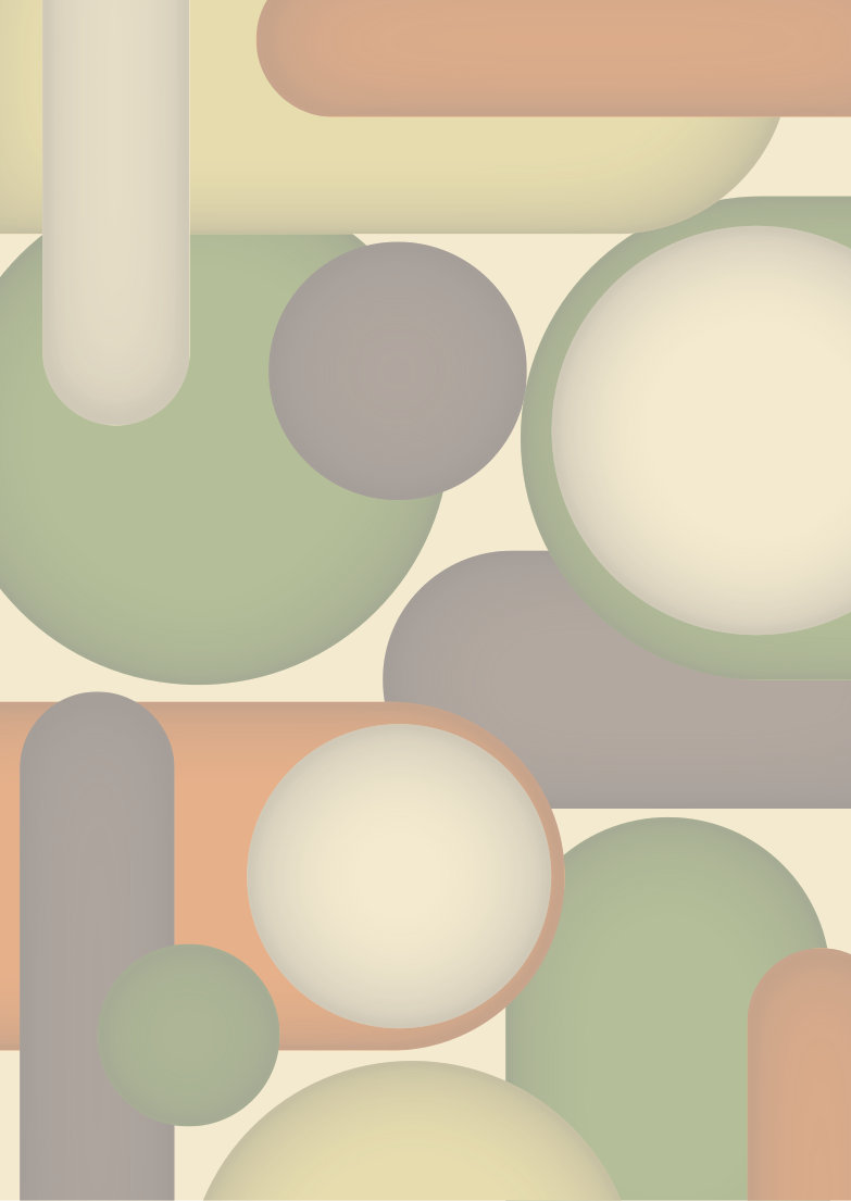 Geometric Circle Arrangement modern blind