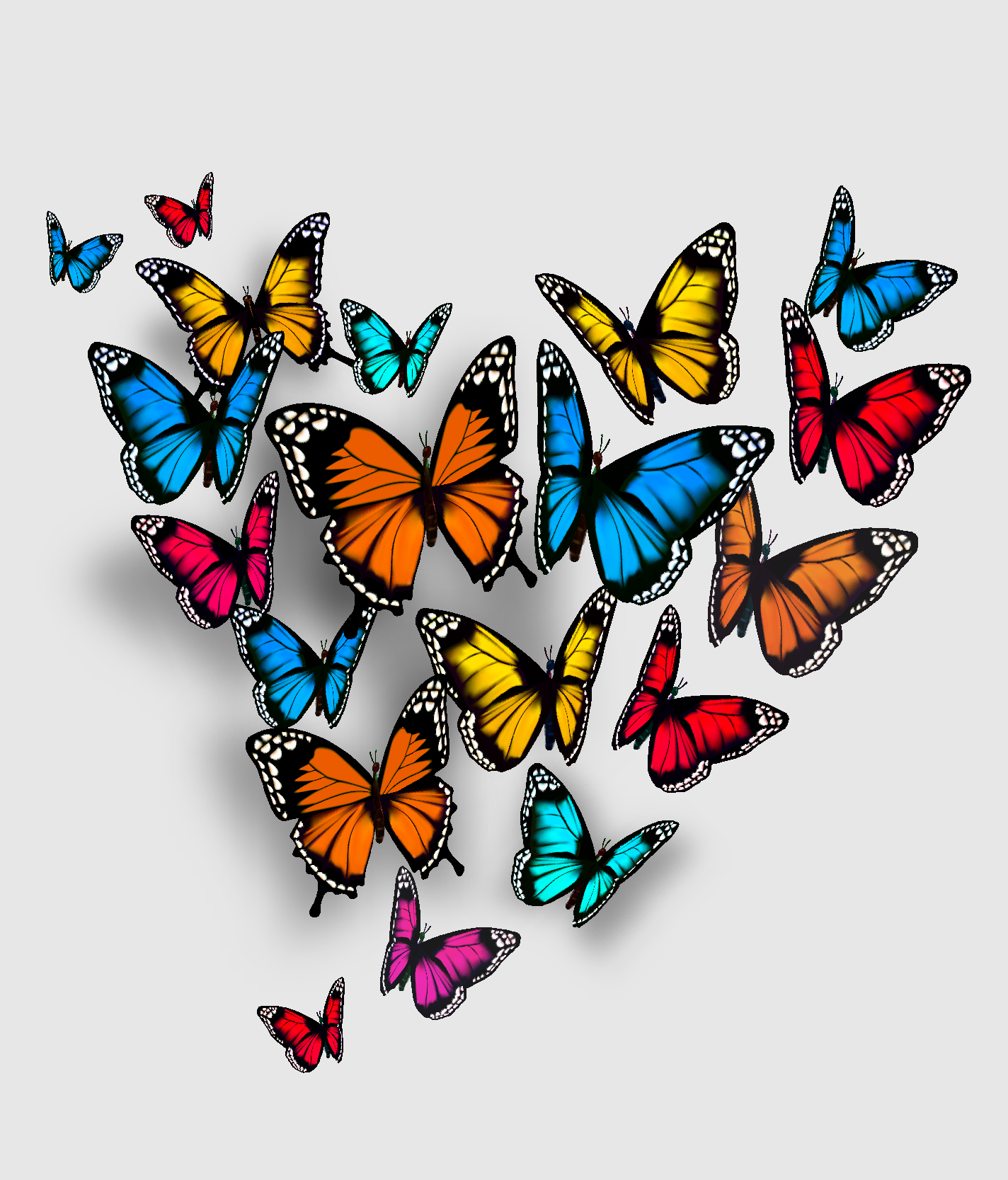 Redőnyök Pillangó élénk színes