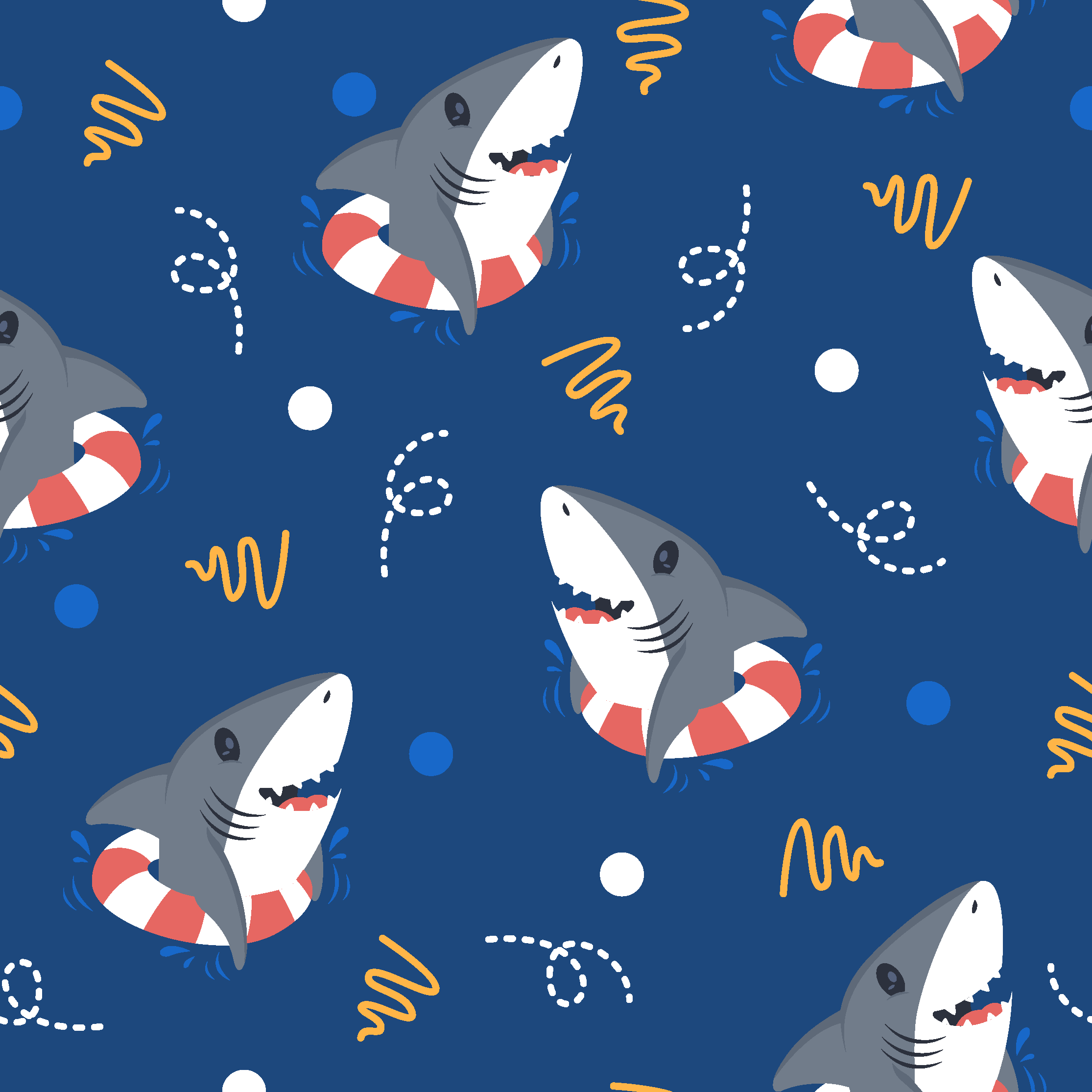 lifeguard shark pattern Fun blind