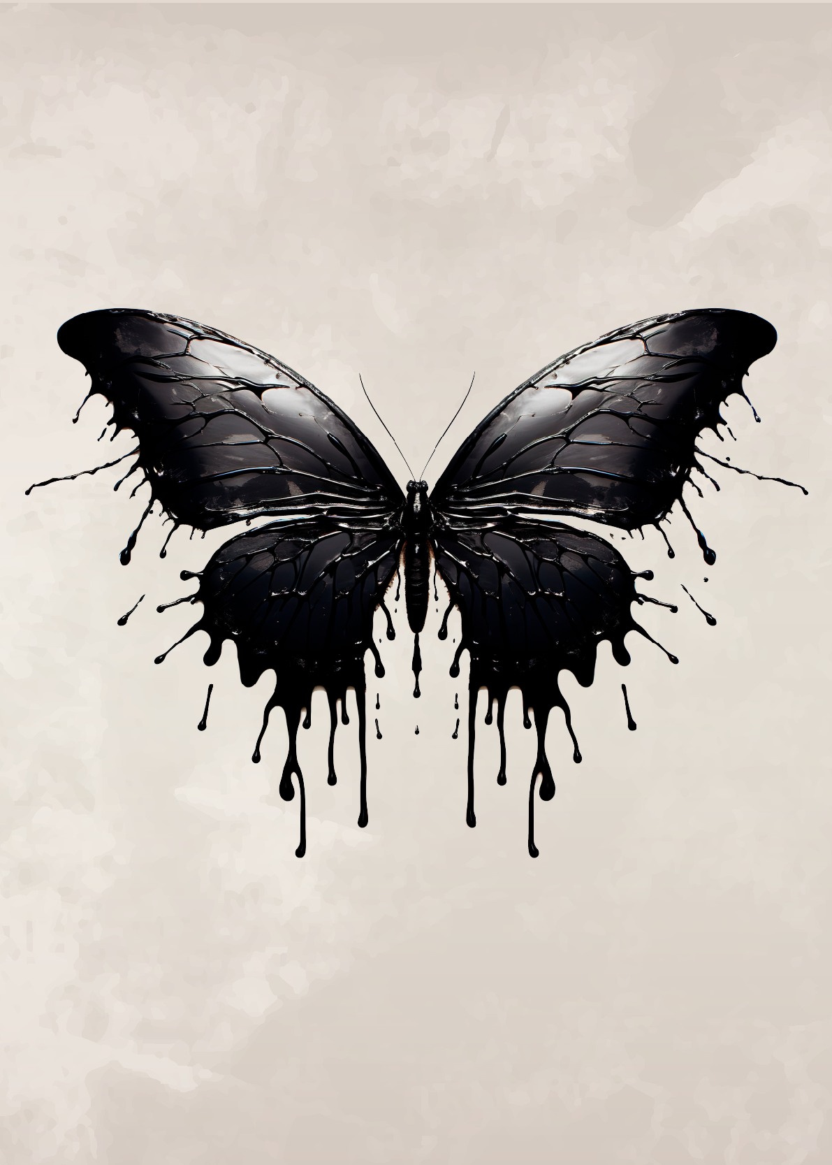 črna velika krila metulj rolo senčilo