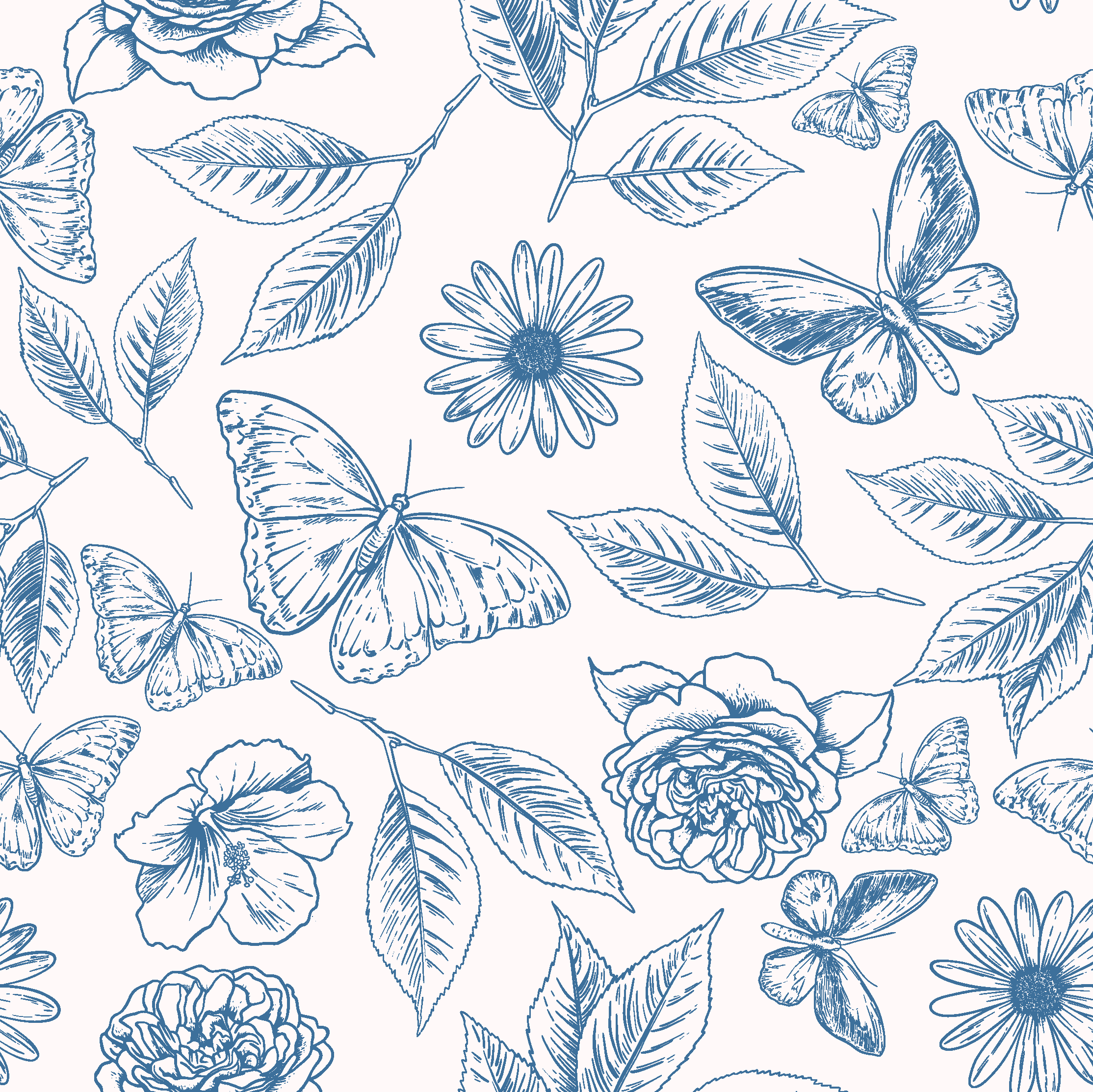 Redőnyök Pillangó virágmintás