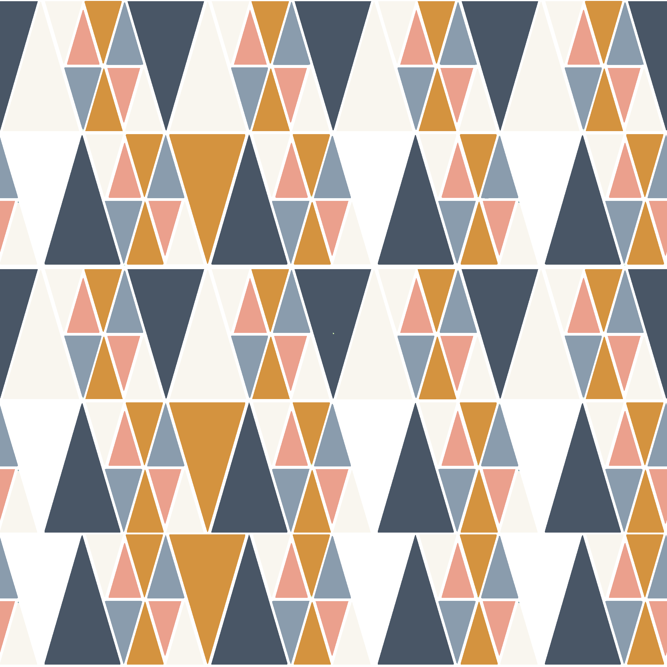 Triangle pattern scandinavian blind