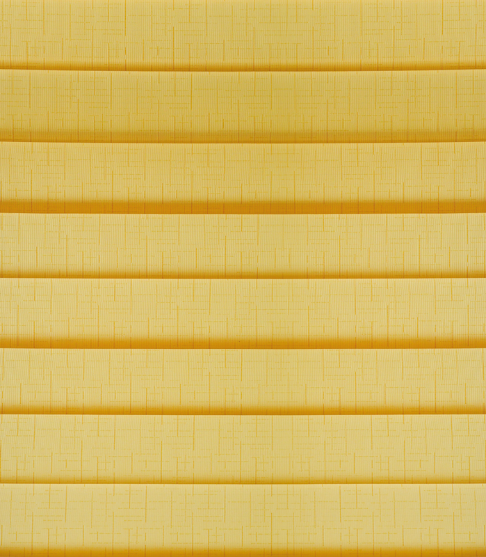 Fabric effect imitation yellow roller blind