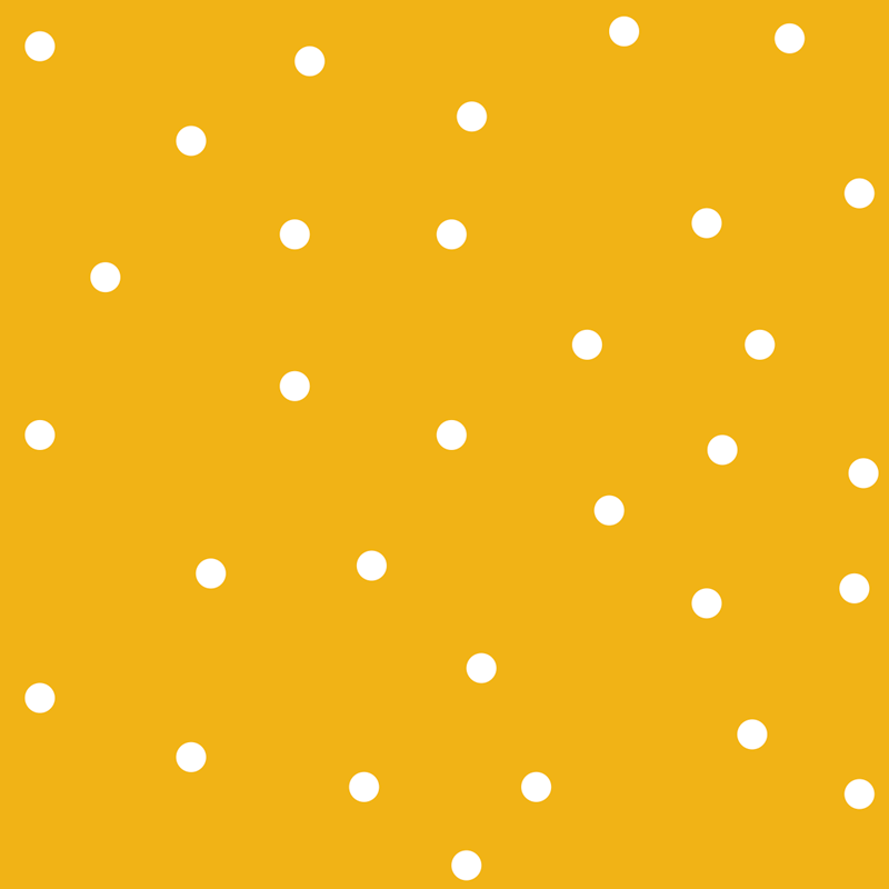 White polka dots yellow blind