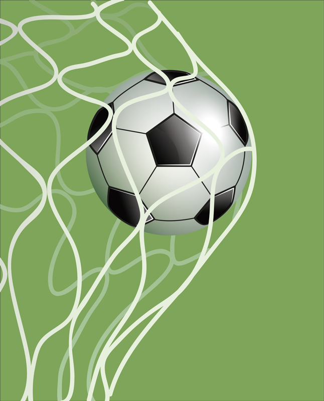 Moving ball in goal football blind