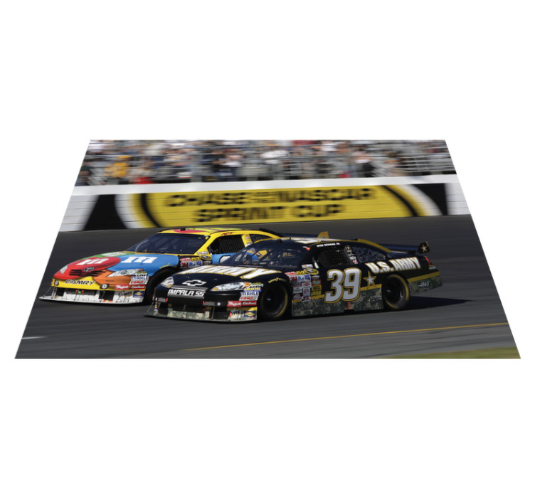 Nascar race cars table mat - TenStickers