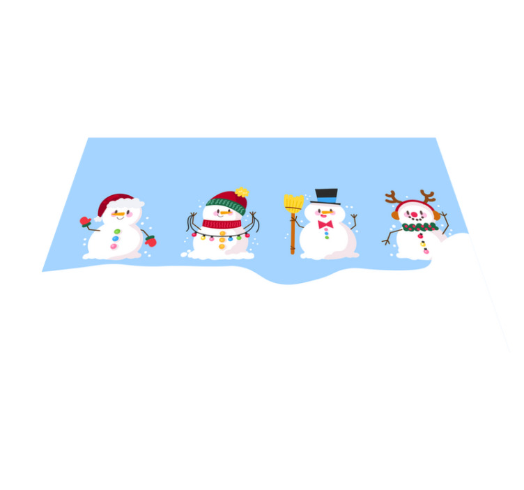 Snowman collection Christmas placemats