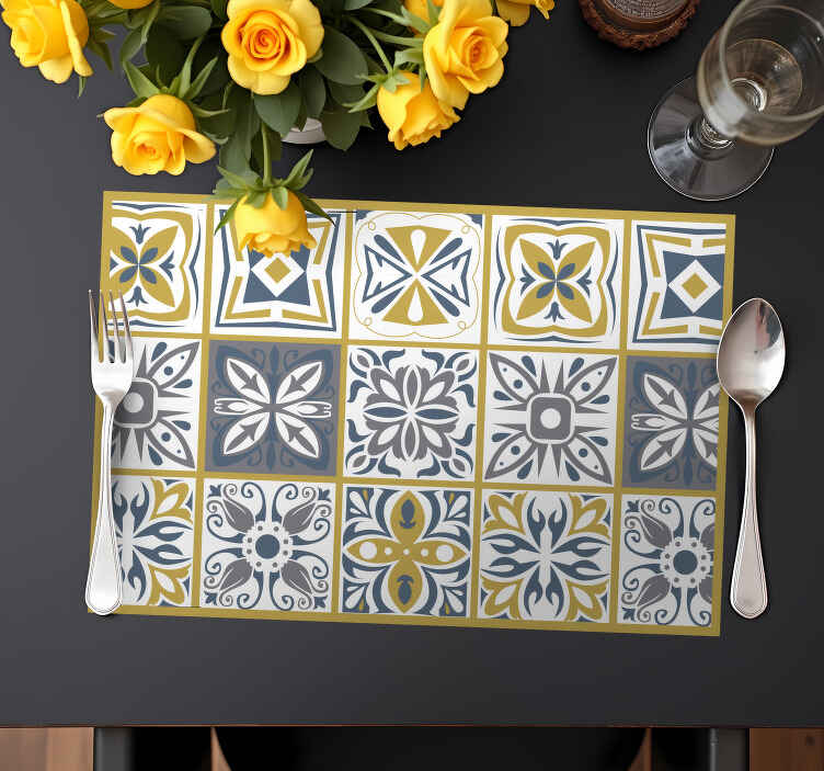 Mantel individual original clásico vintage