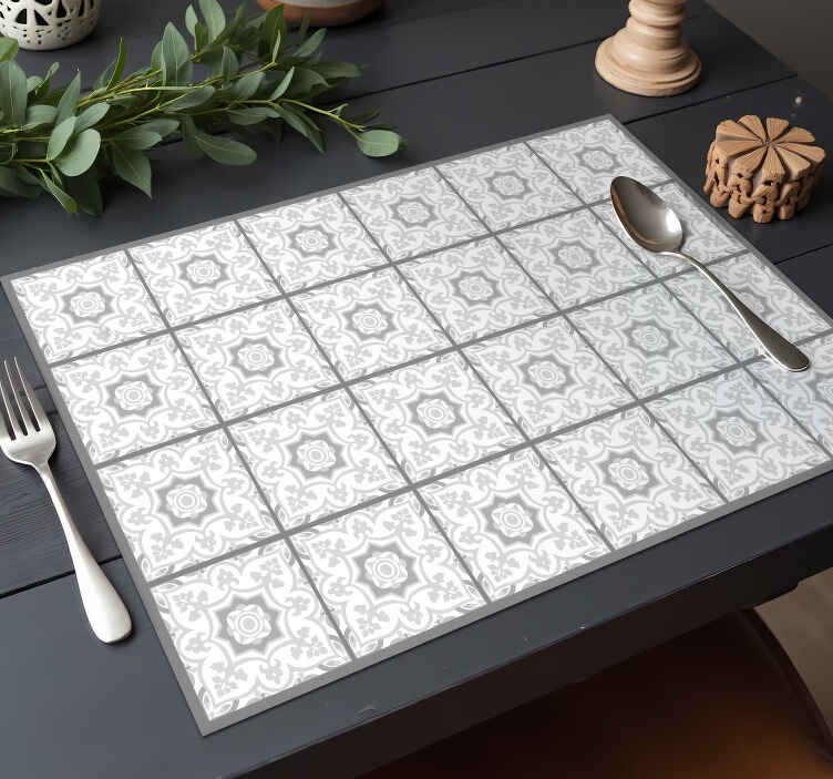 Gray tones original placemats