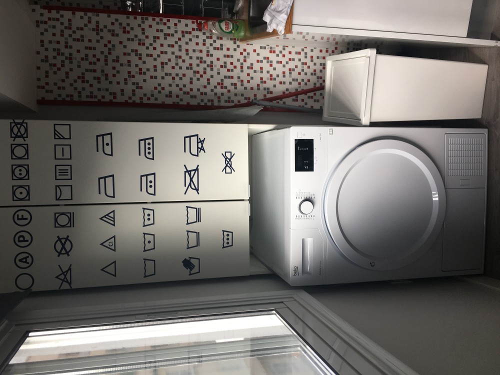 Washing Machine Icons Sign Stickers - TenStickers