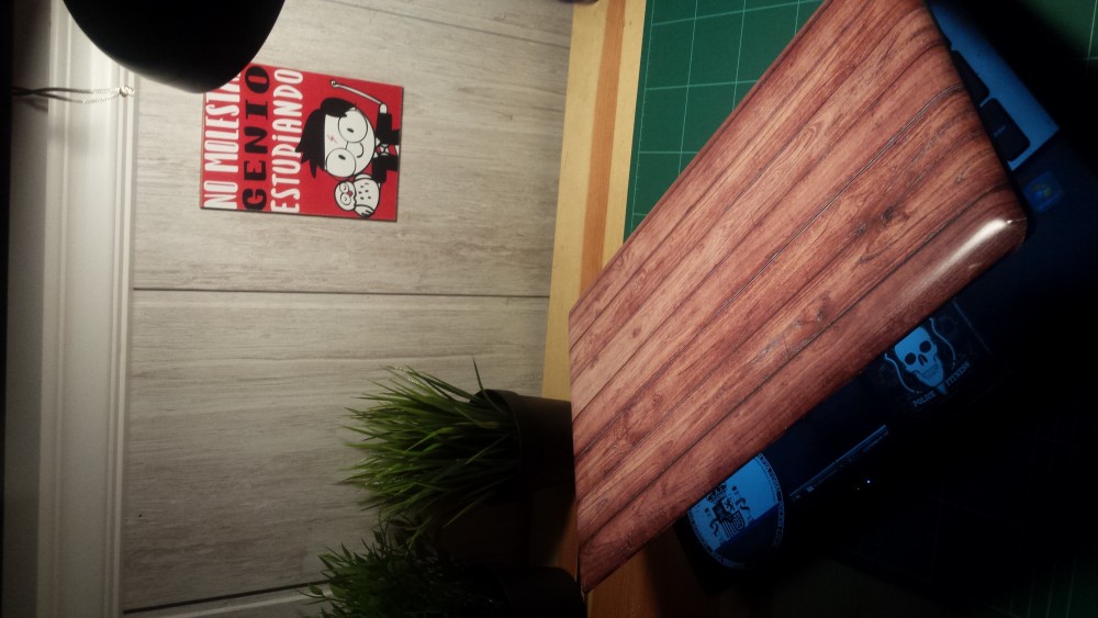 Wooden Planks Laptop Sticker - TenStickers