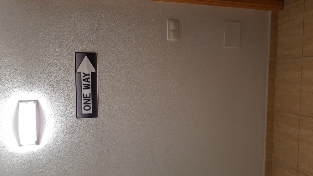 Sticker parking panneau One way - TenStickers