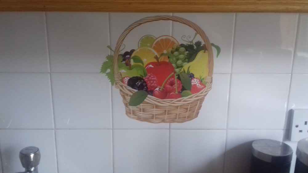 Kitchen wall sticker fruit basket - TenStickers