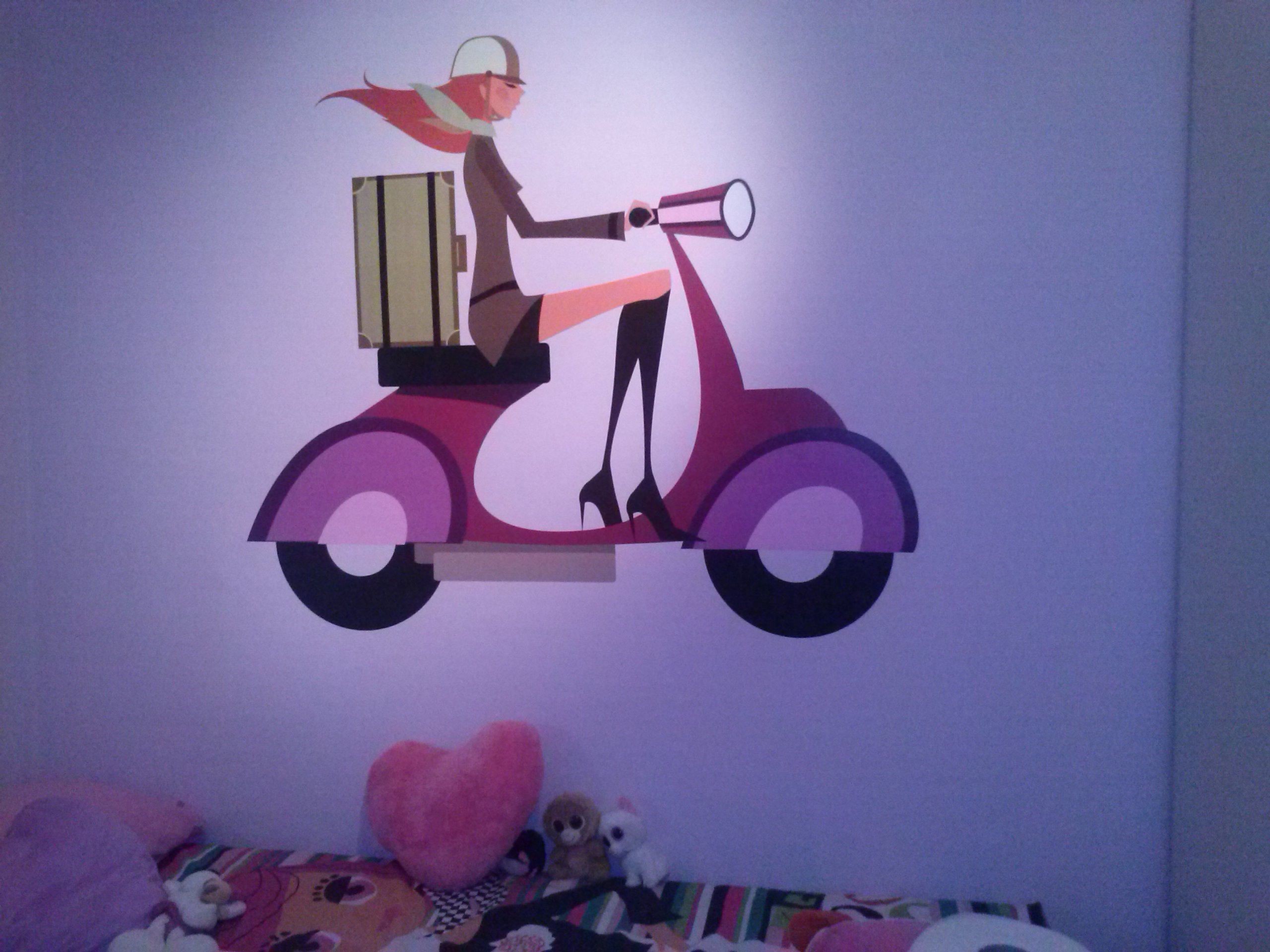 Sticker femme mode shopping - TenStickers