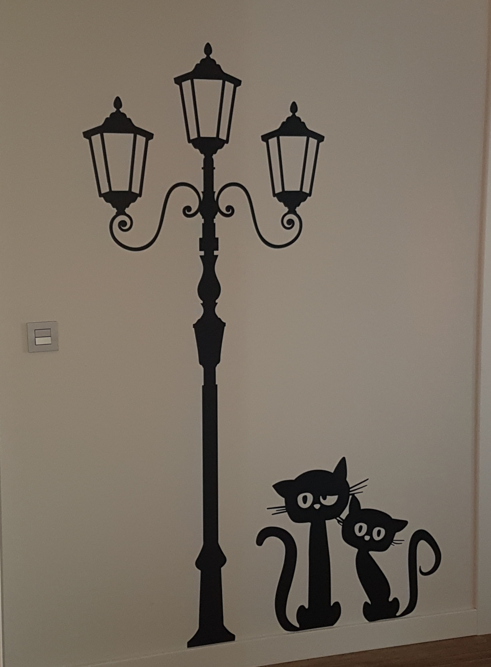 Laterne mit drei Leuchten Aufkleber - TenStickers