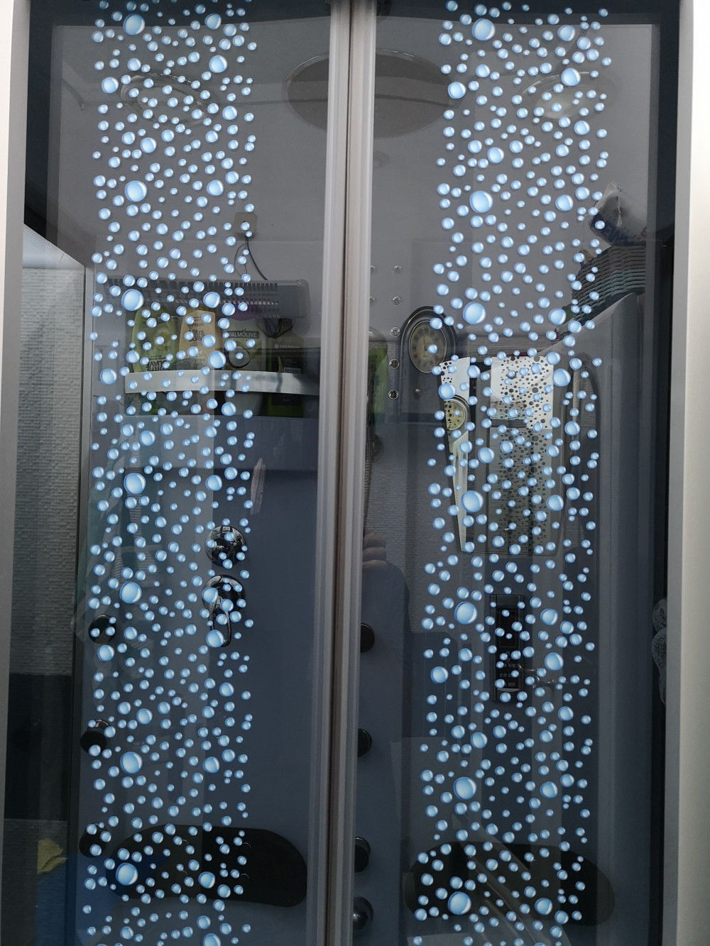 Sticker Douchedeur waterdruppels - TenStickers