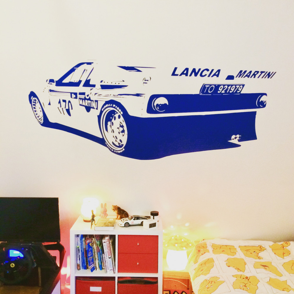Sticker voiture Lancia Martini - TenStickers