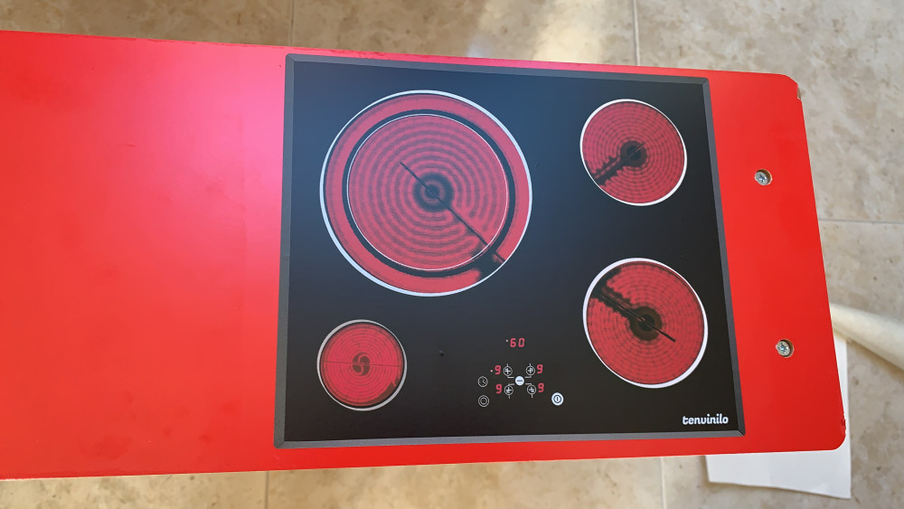 Electric Hot Hob Table Sticker - TenStickers
