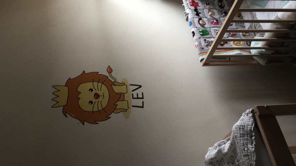 Baby hjort tegning illustration vægkunst - TenStickers