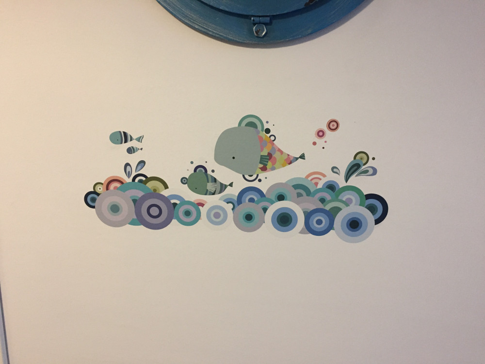 Sticker chambre enfant poissons mer - TenStickers