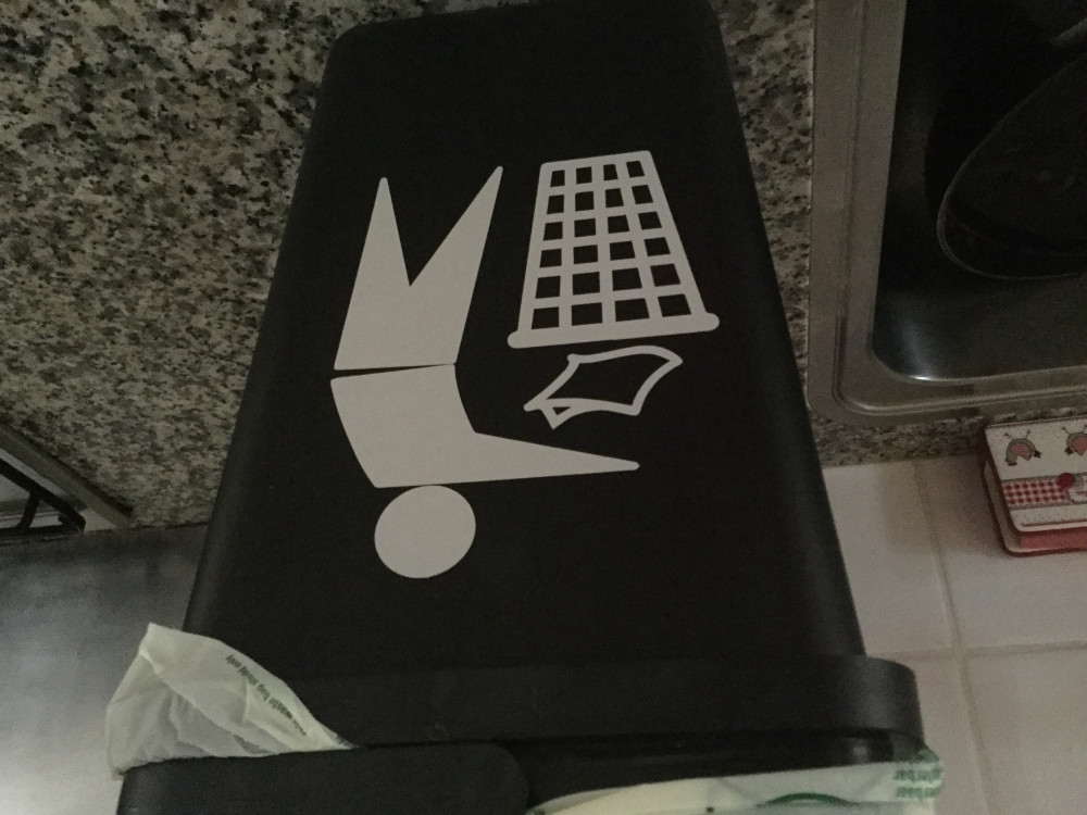 Restafval sticker - TenStickers