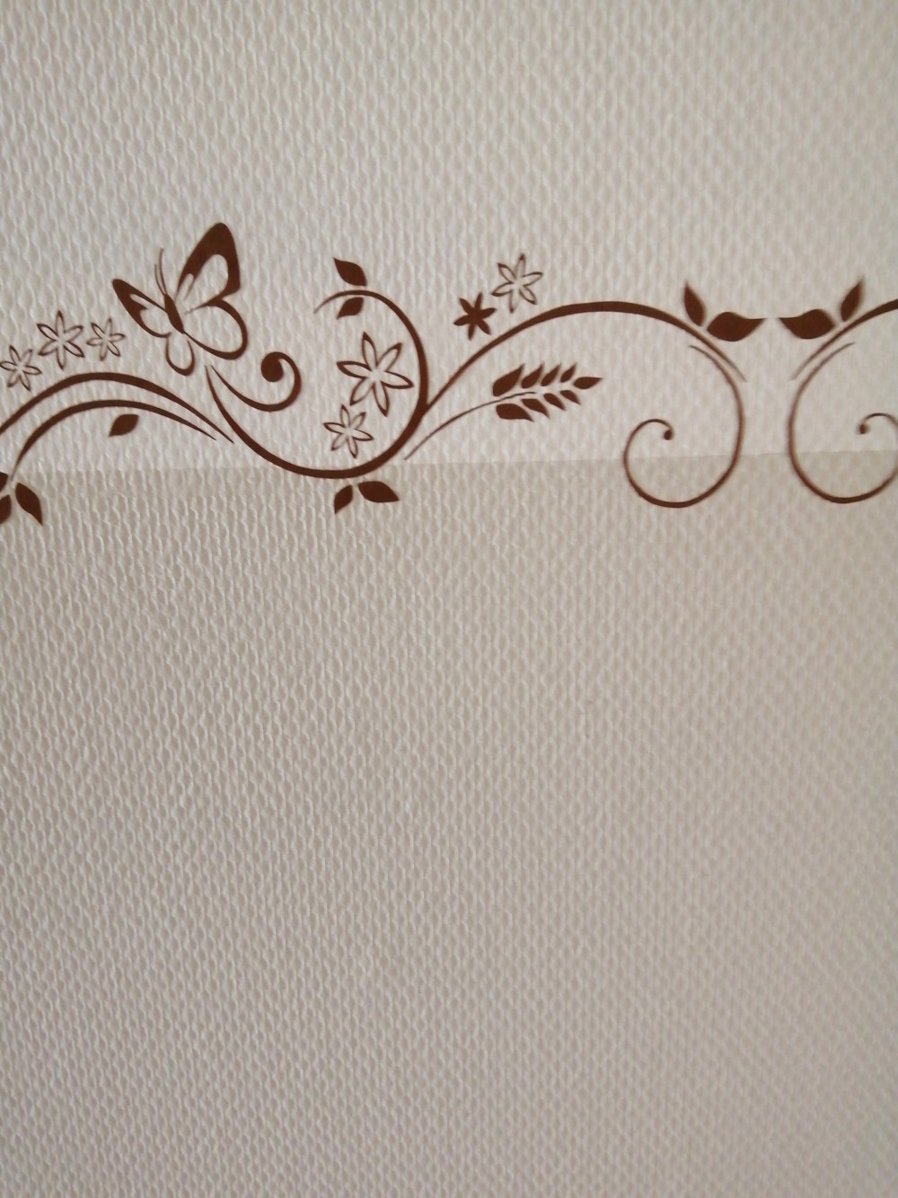 Floral Border with Butterflies Sticker - TenStickers