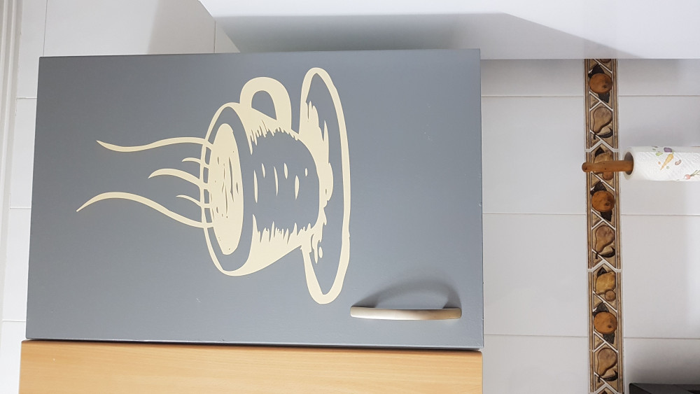 Varm kaffe illustration dekal - Tenstickers