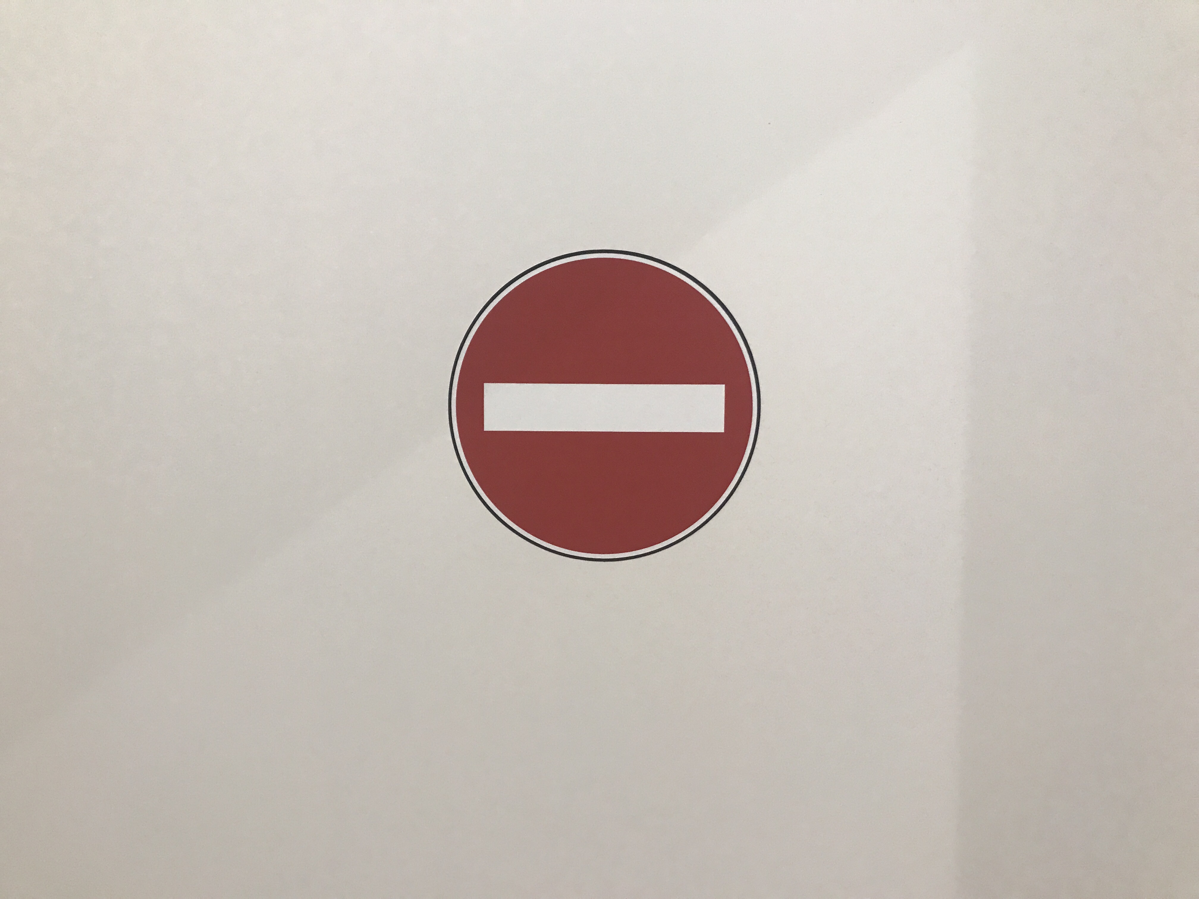 No Entry Wall Sticker - TenStickers