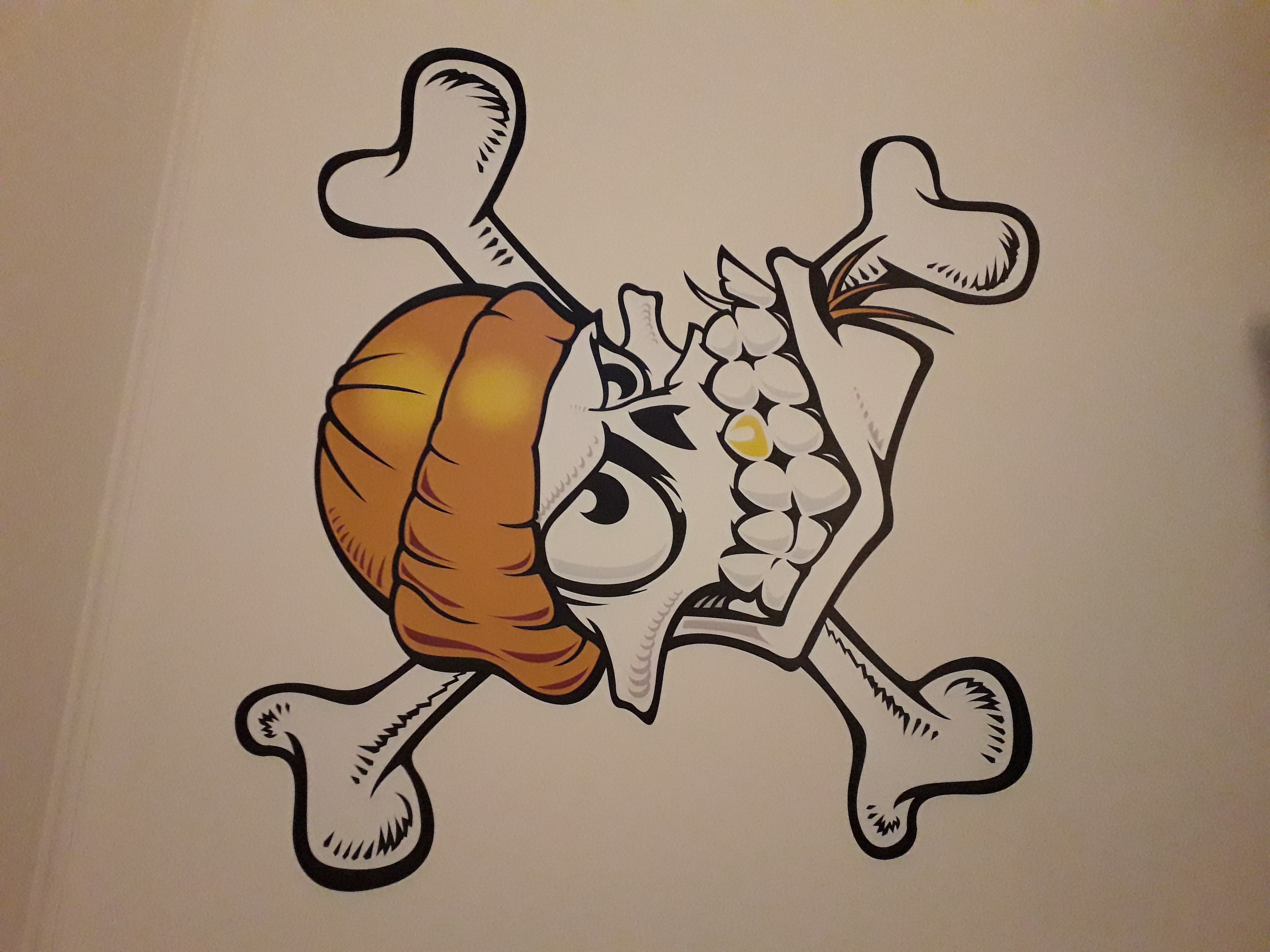 Sticker decorativo teschio skater - TenStickers