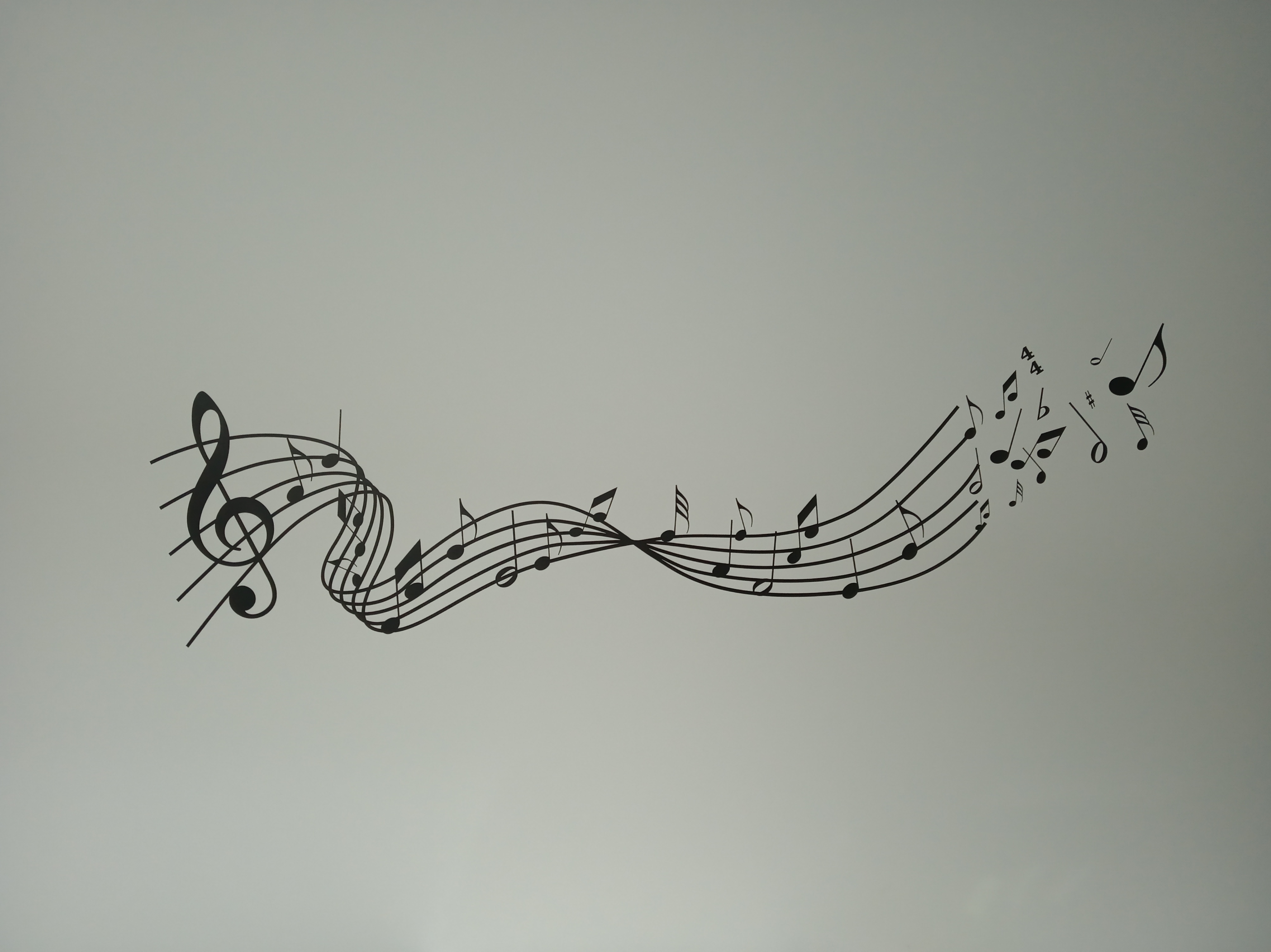 Flying Musical Notes Sticker - TenStickers