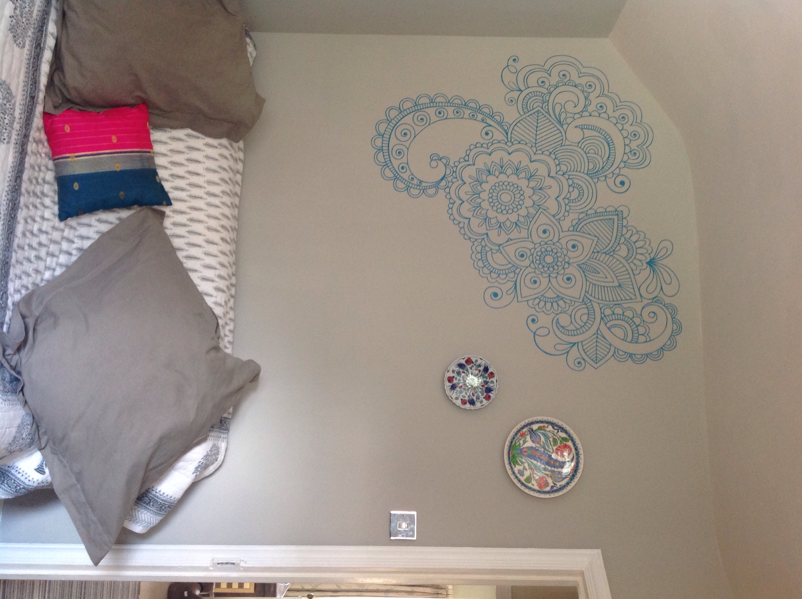 Asian autocolant model de flori - TenStickers