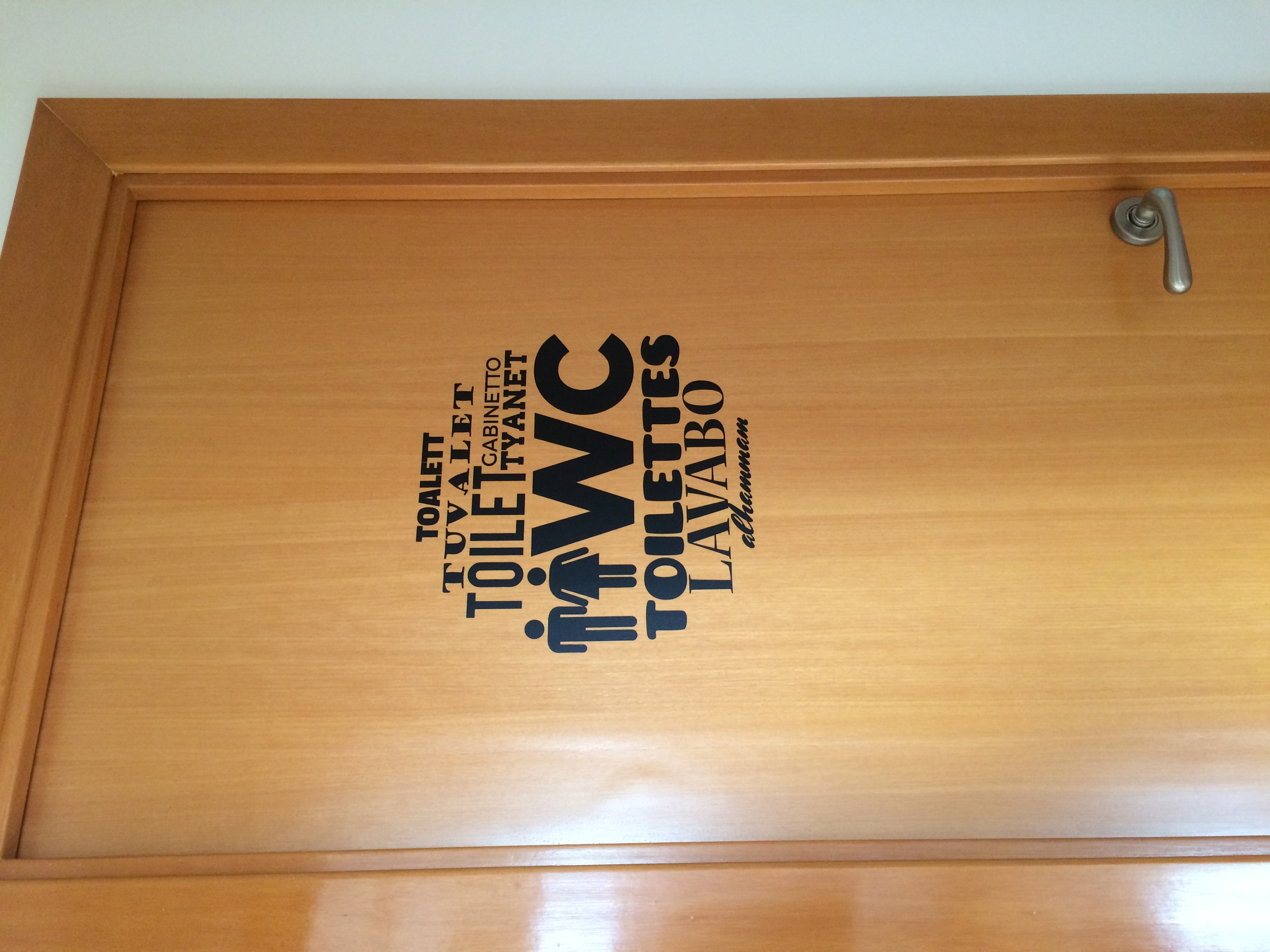 Vinil sinalização WC em vários idiomas - TenStickers