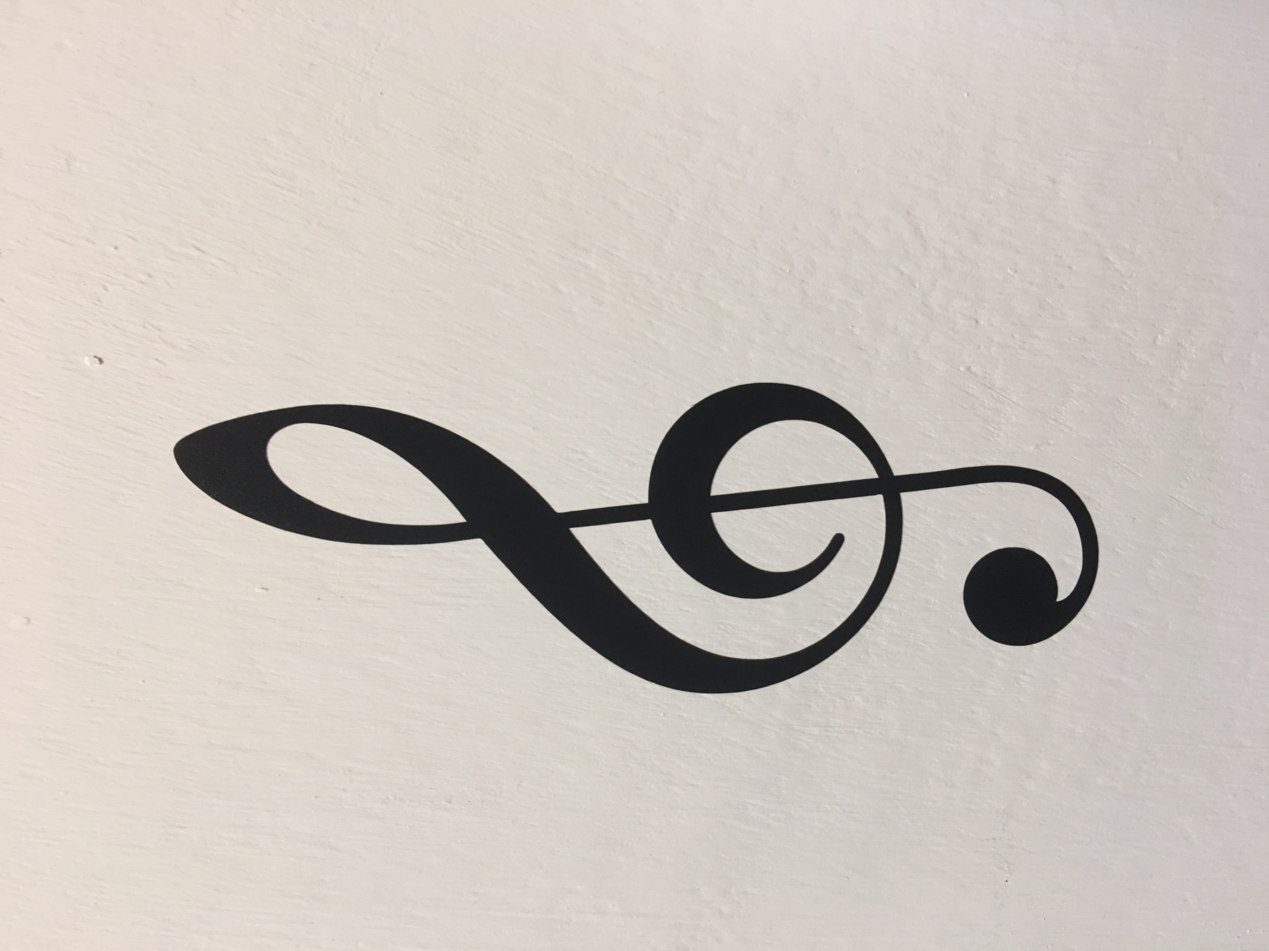 Vinilos pared clave de sol - TenVinilo