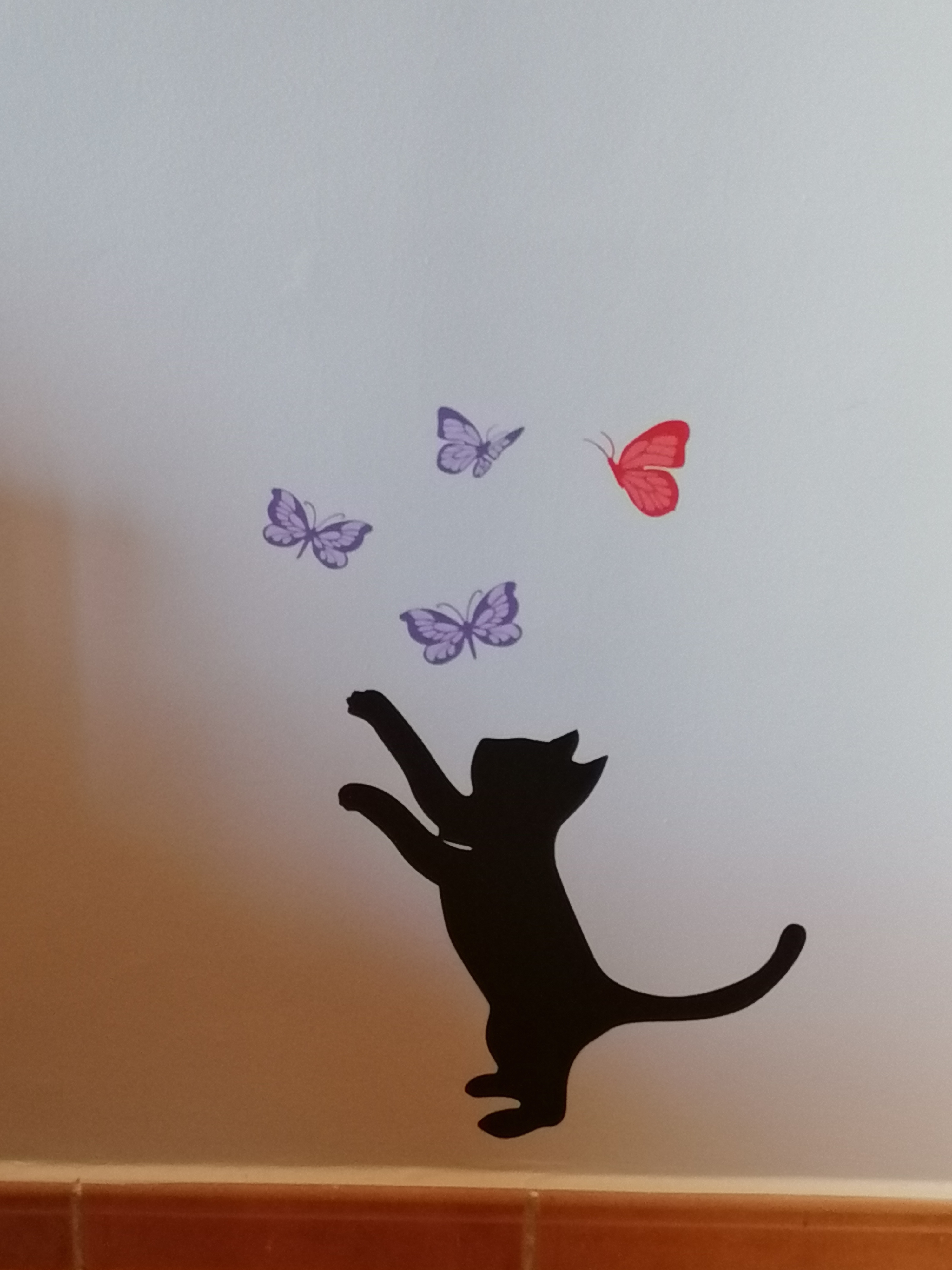 Sticker décoratif fleurs monochrome - TenStickers