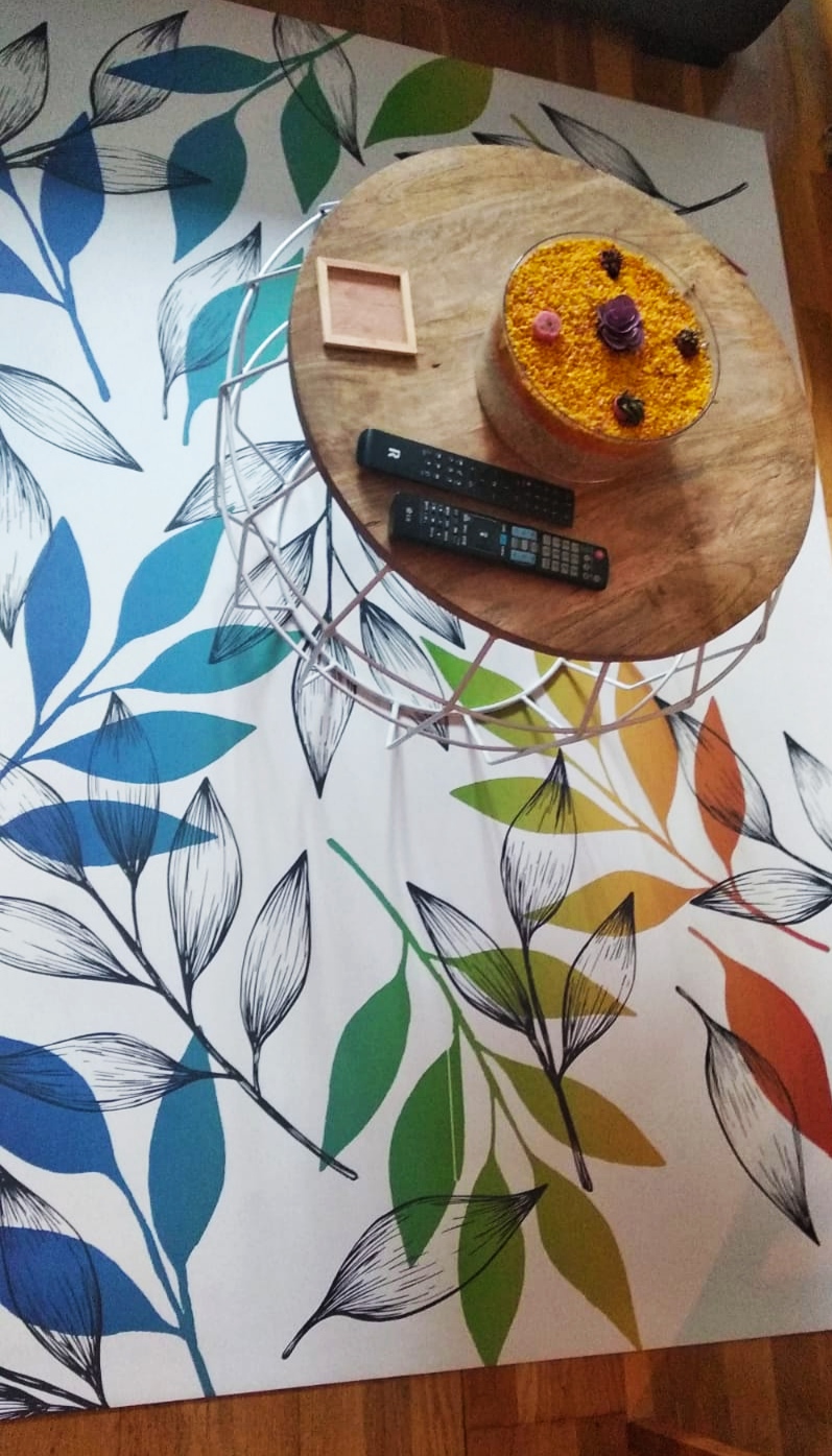 Curcubeu lasă covor modern de vinil - TenStickers