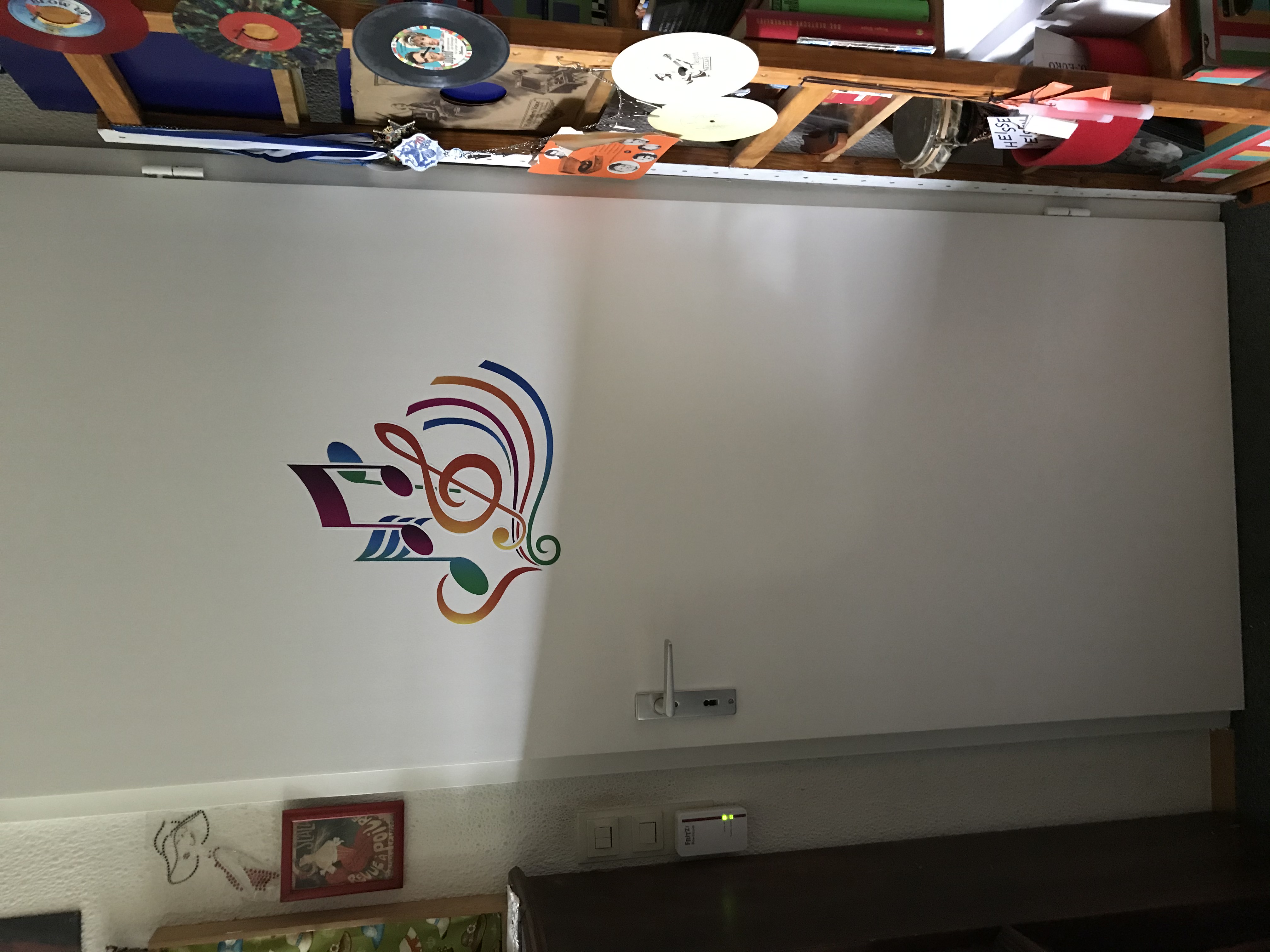 Pisane glasbene note vinilne nalepke - TenStickers