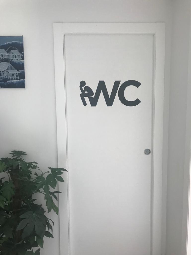 WC Bathroom Sticker - TenStickers