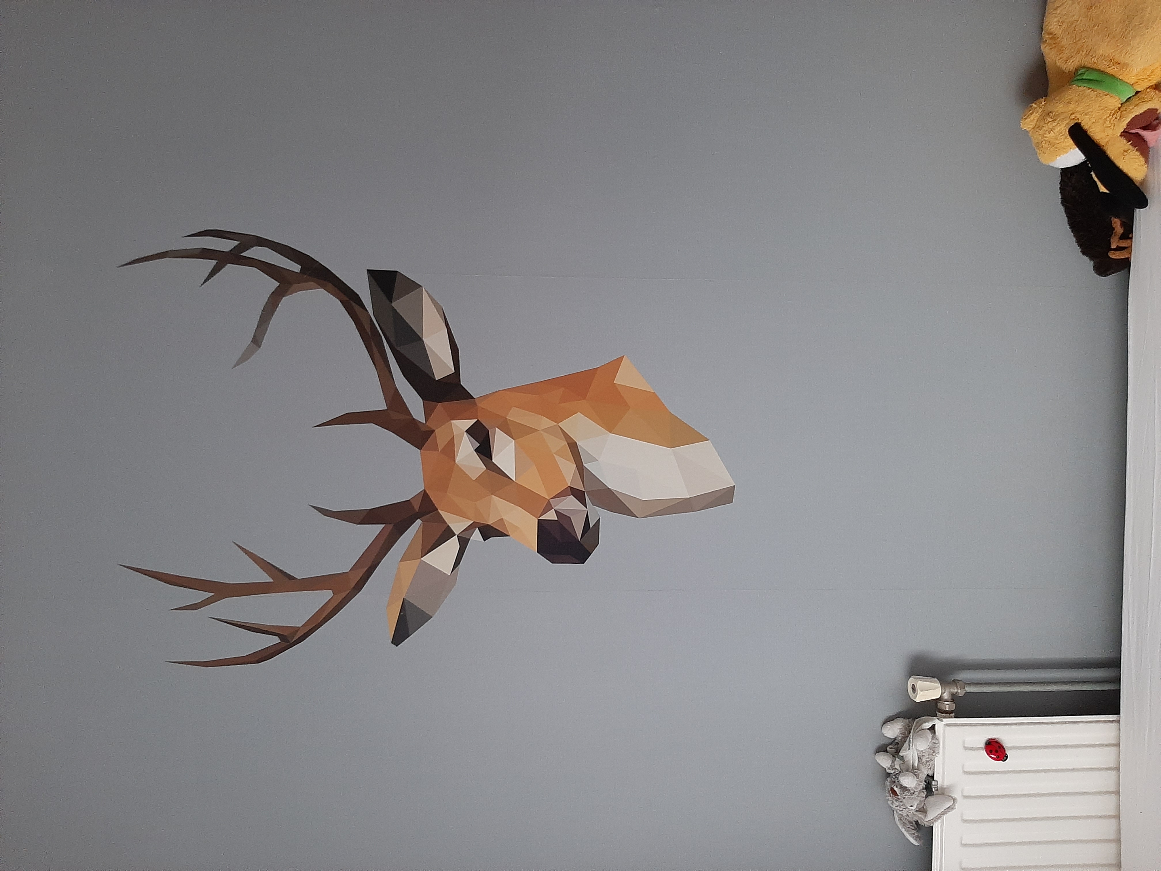 Adesivo muro effetto 3D cervo - TenStickers