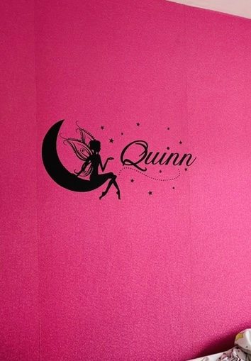 Personalised name fairy wall sticker - TenStickers