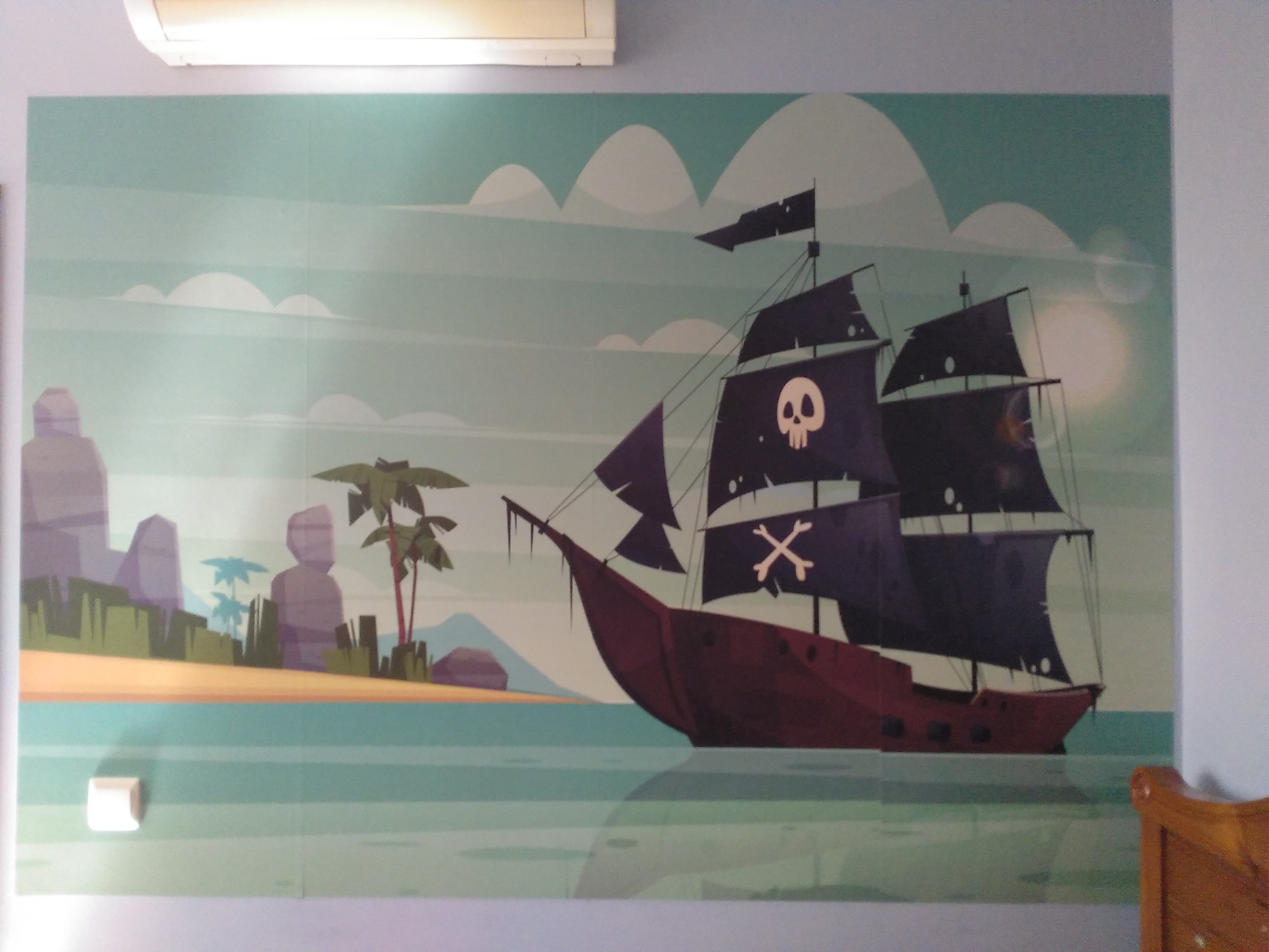 Big pirate ship Children´s Wall Murals - TenStickers