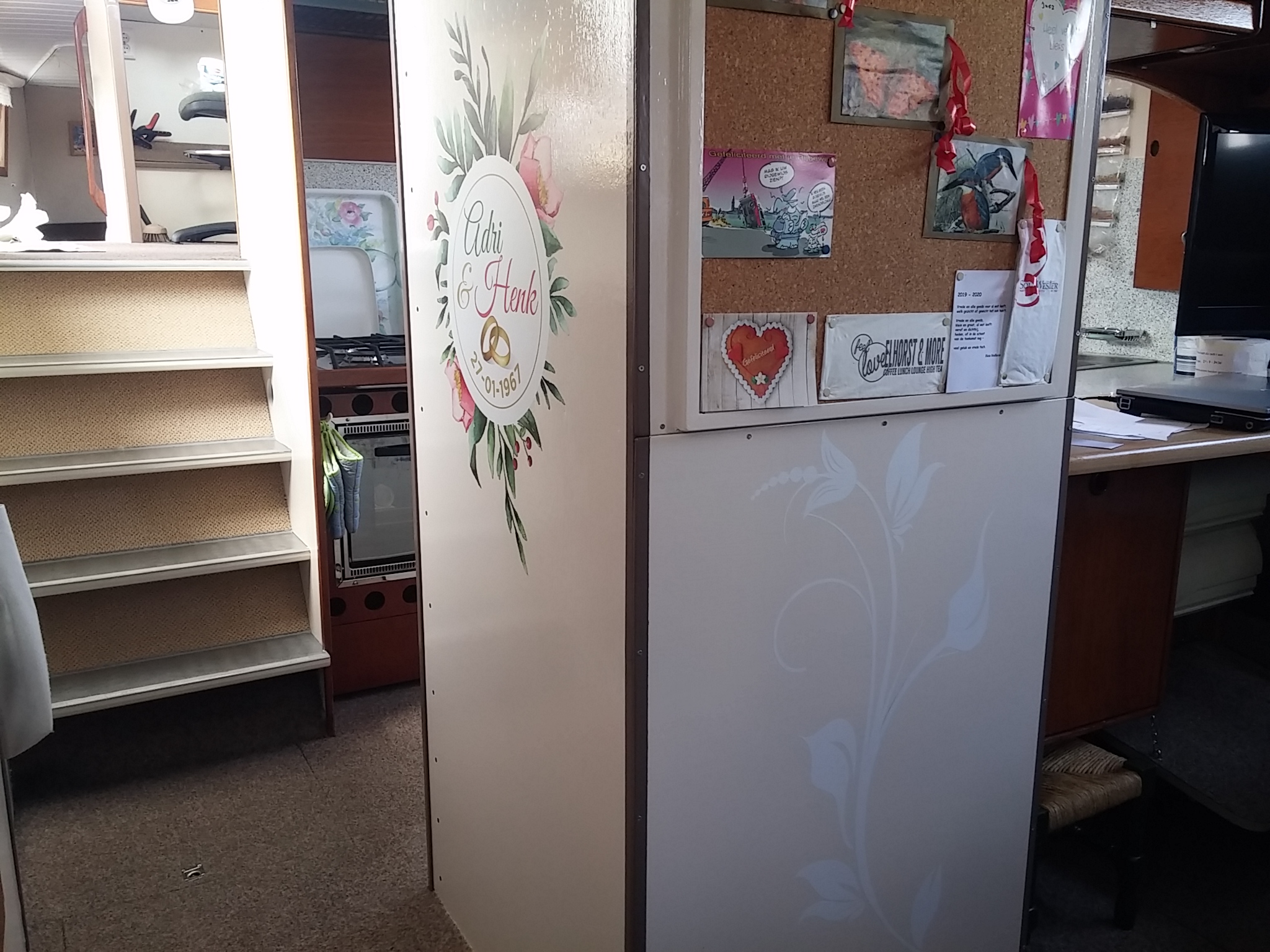 Sticker décoratif fleurs monochrome - TenStickers