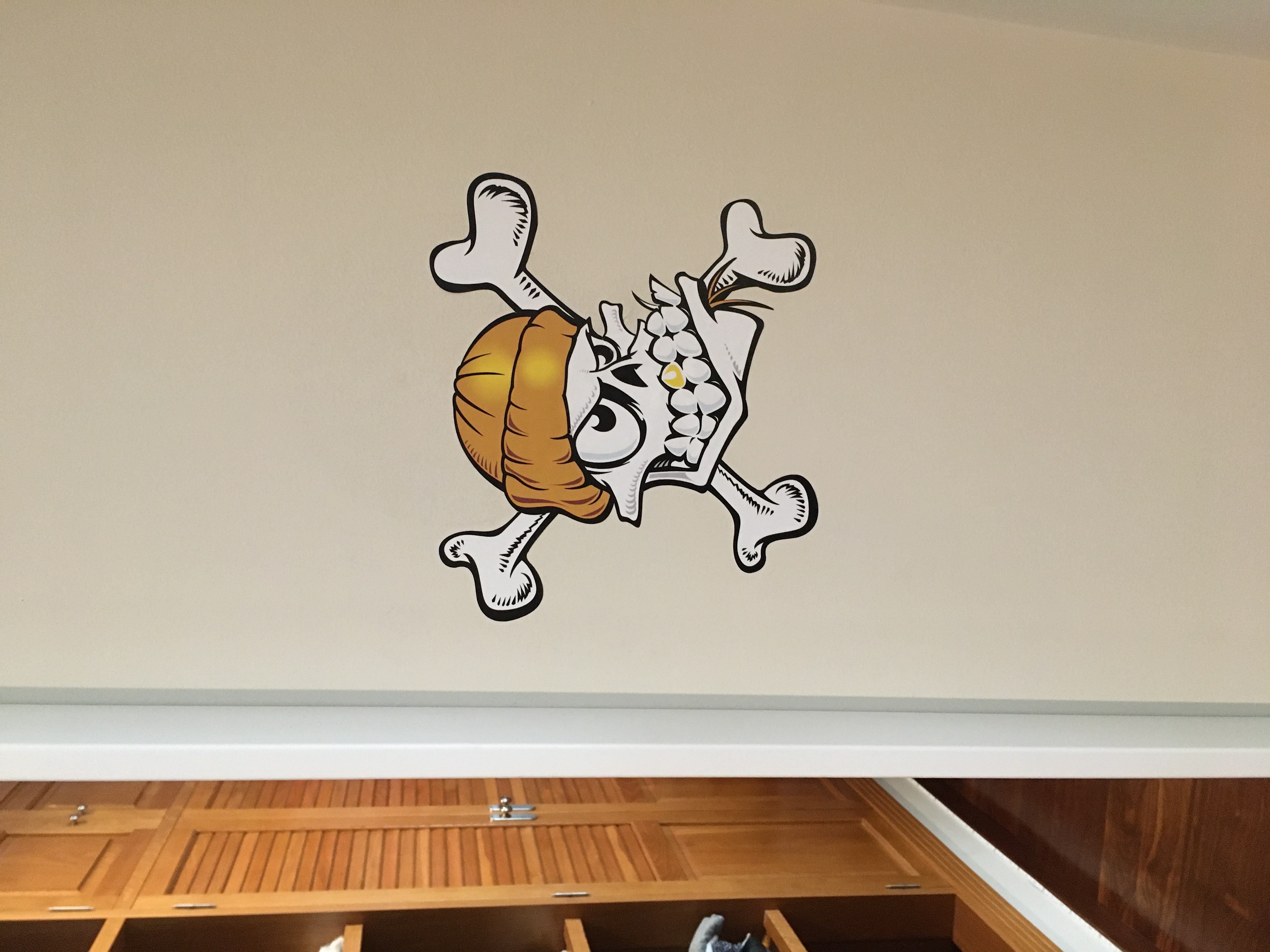 Sticker decorativo teschio skater - TenStickers